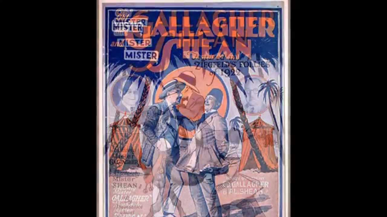 The Two Gilberts 'Mr Gallagher And Mr Shean' 1923 Acoustic 78 rpm - YouTube