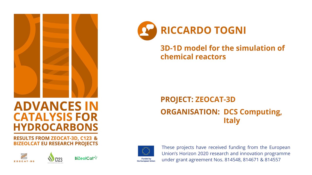 3D-1D model for the simulation of chemical reactors - YouTube