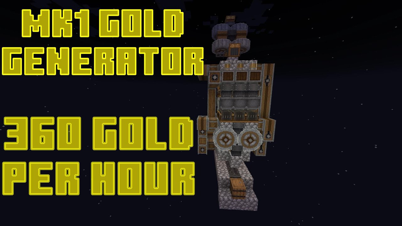 Minecraft: Create - Gold Generator [Rough Draft] - YouTube