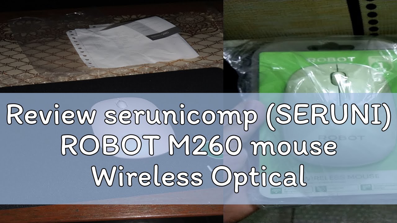 Review serunicomp (SERUNI) ROBOT M260 mouse Wireless Optical USB Mouse ...