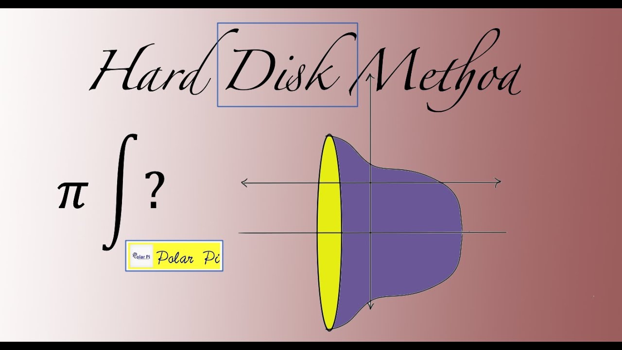 Solids of Revolution - A Difficult Disk Method Example! - YouTube