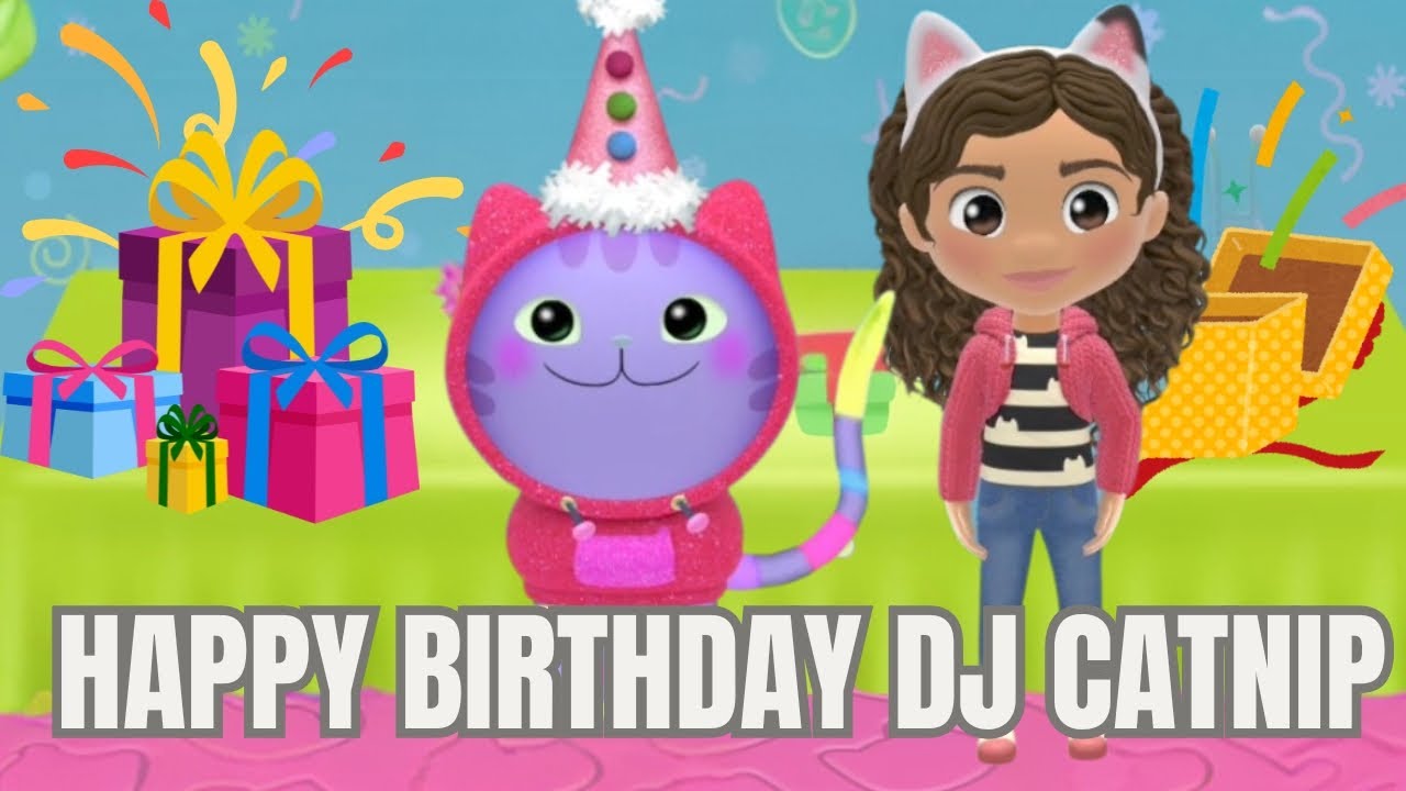 Gabby's Dollhouse - DJ Catnip's birthday - YouTube
