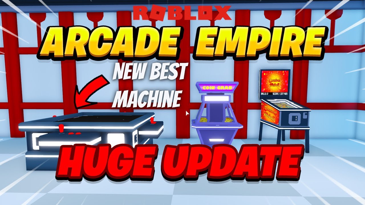 ** HUGE UPDATE ** Is there a new BEST MACHINE in ARCADE EMPIRE - Roblox ...