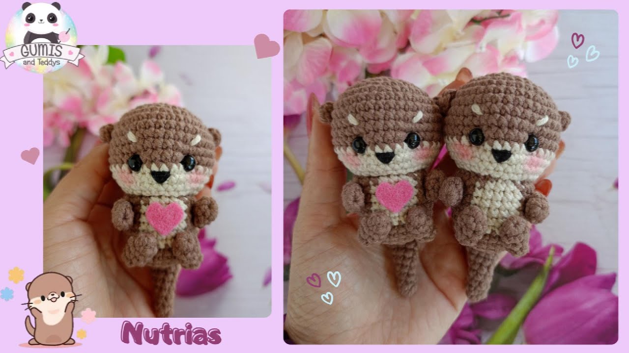 Nutria amigurumi - Mini nutrias - nutrias a crochet - YouTube