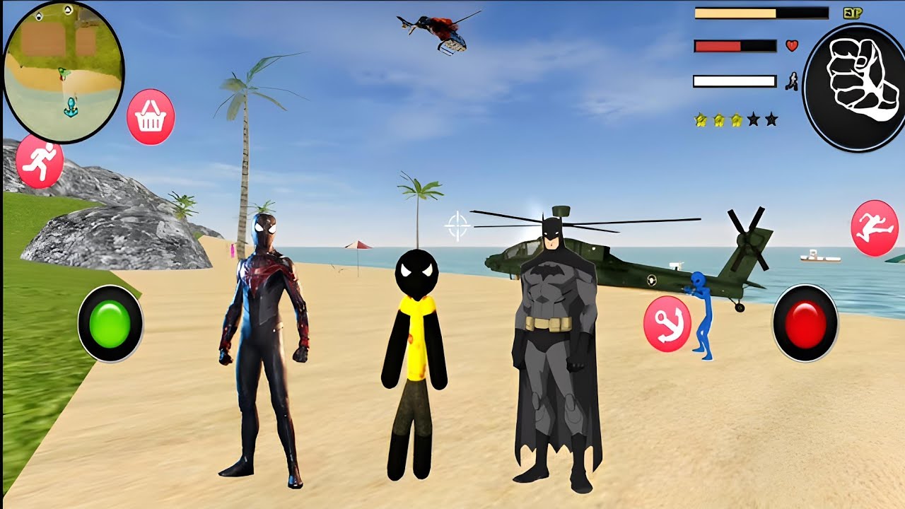 Batman Stickman Game Batman Spider Crime Gangster #40 New Mission ...