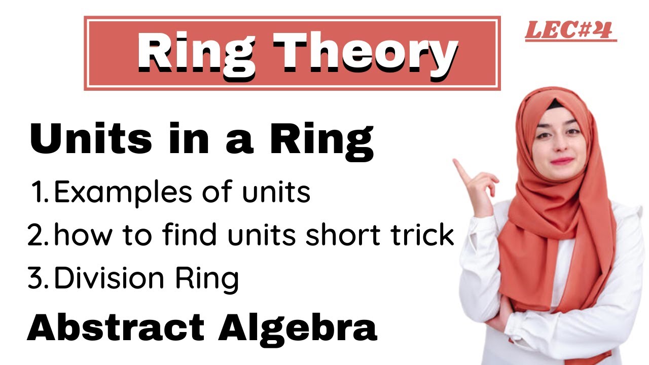 Units in Ring Theory | Short trick to find units | Division Ring | Ring ...