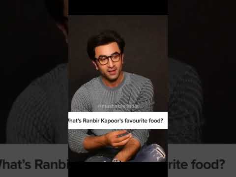 Ranbir Kapoor's favorite food?? 🤔😱