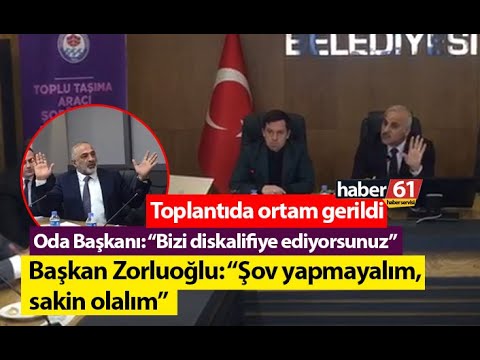 Trabzon Büyükşehir Belediyesi'nde toplantıda gerginlik!