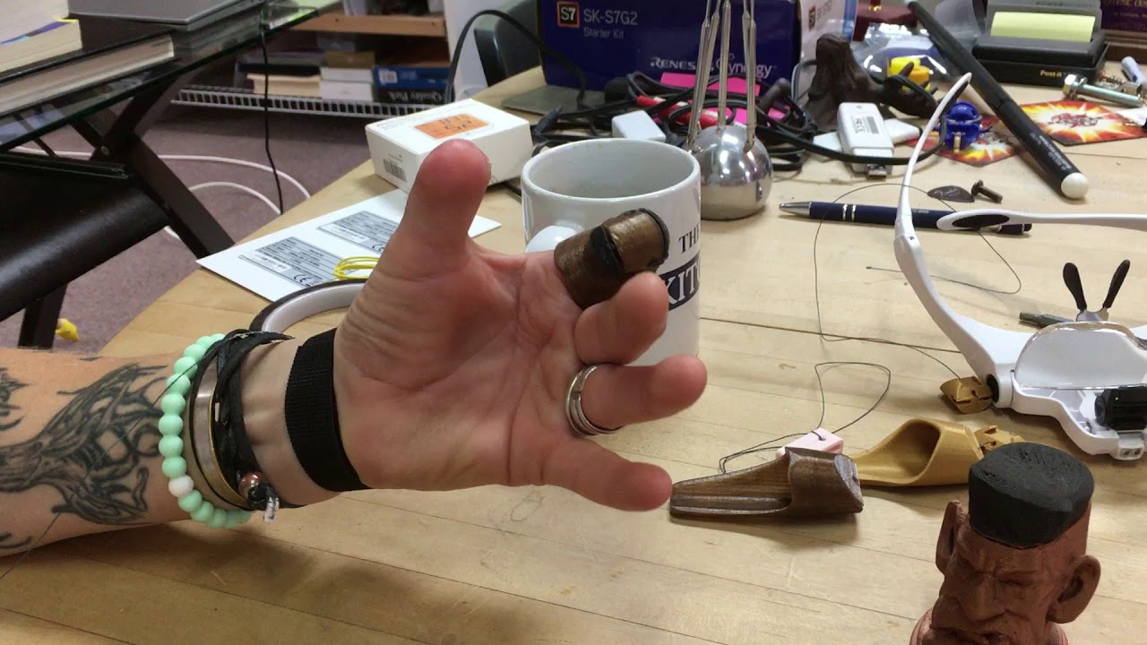 first trial of kinetic finger - YouTube