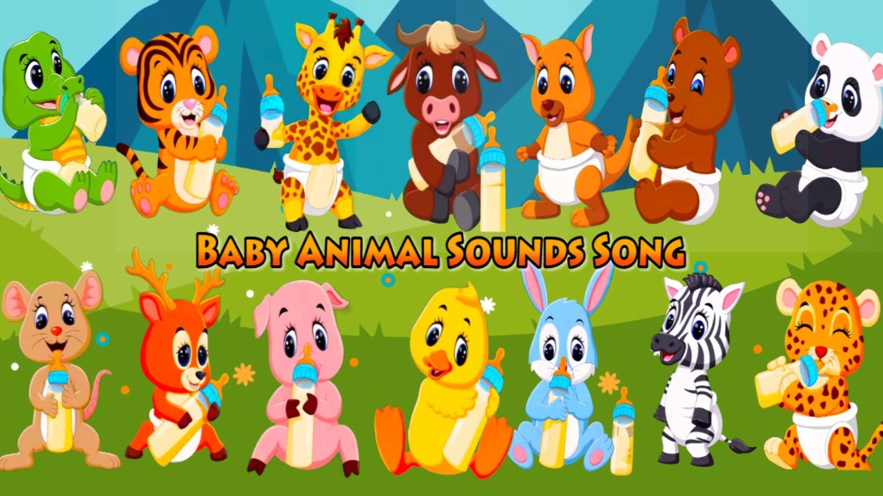 Animal Sounds For Babies| Baby Animal Sounds Song| Animals Song For ...