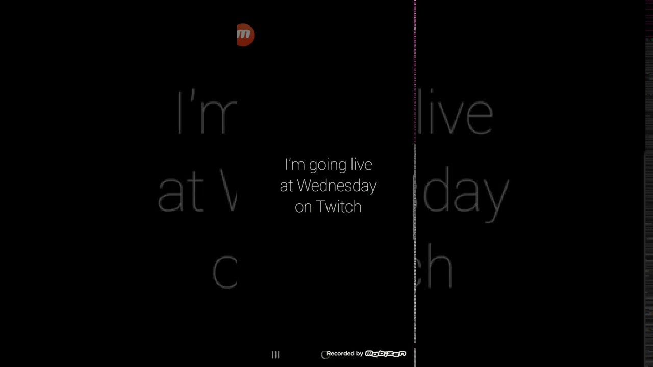 I'm going live at Wednesday - YouTube