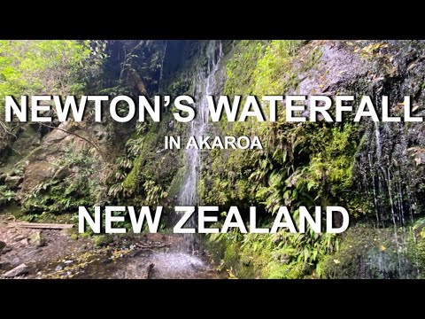 [4K] Newton's Waterfall | Akaroa | Banks Peninsula | Canterbury | South ...