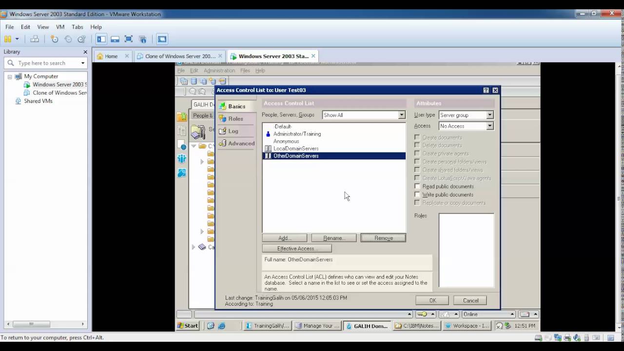 IBM Domino Administrator - Copy ACL - YouTube
