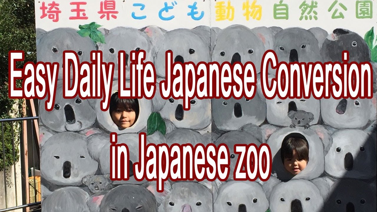 Easy Daily Life Japanese Conversion in Japanese zoo - YouTube