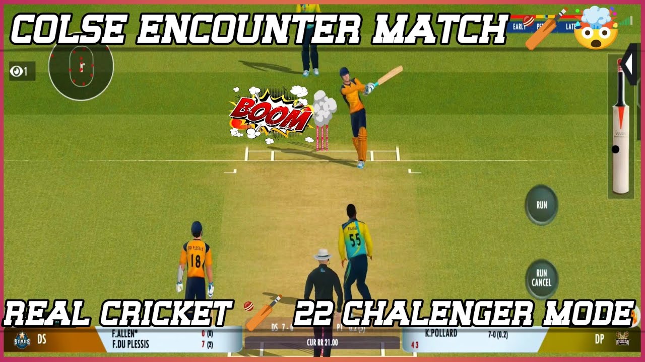 𝘾𝙇𝙊𝙎𝙀 𝙀𝙉𝘾𝙊𝙐𝙉𝙏𝙀𝙍 𝙈𝘼𝙏𝙃 𝙄𝙉 𝙍𝙀𝘼𝙇 𝘾𝙍𝙄𝘾𝙆𝙀𝙏 22🏏 𝘾𝙃𝘼𝙇𝙀𝙉𝙂𝙀𝙍 𝙈𝙊𝘿𝙀 - YouTube