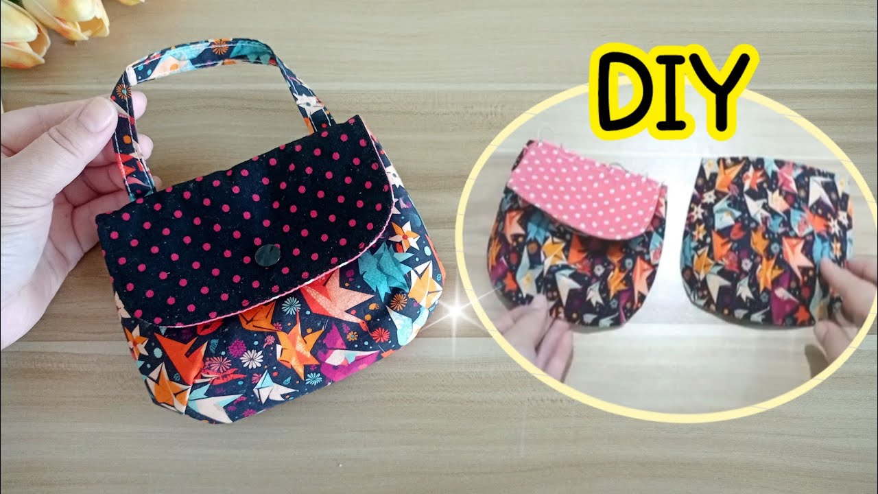 Very easy | Teaching how to sew a DIY cloth bag | Mini handbag, mini ...