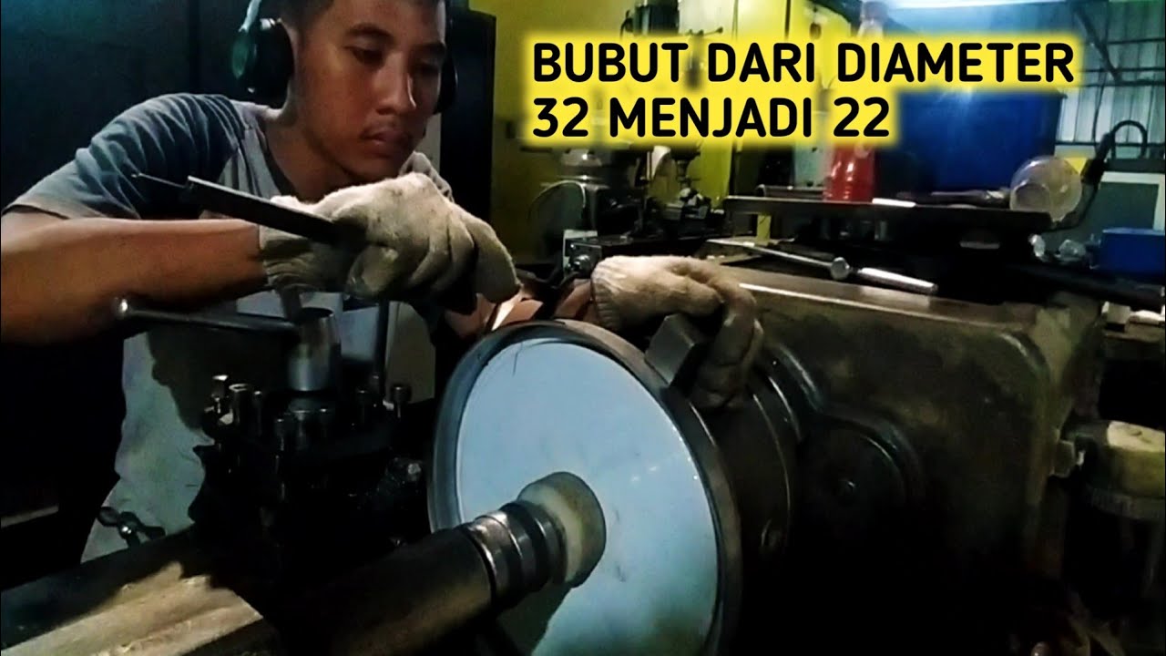BUBUT RATA MUKA TUTUP TABUNG - YouTube