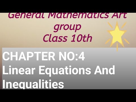 Ex 4.1 Gernal Math Class 10 For Arts - YouTube