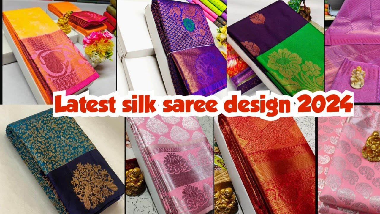 Latest silk saree design 2024/Low price saree collection/Pongal special ...