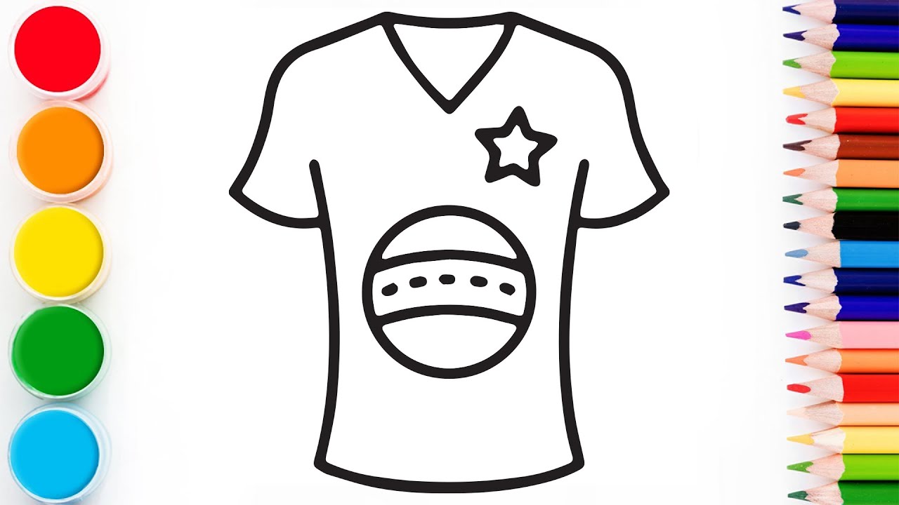 Draw a Soccer T-shirt with a Player's Name - YouTube