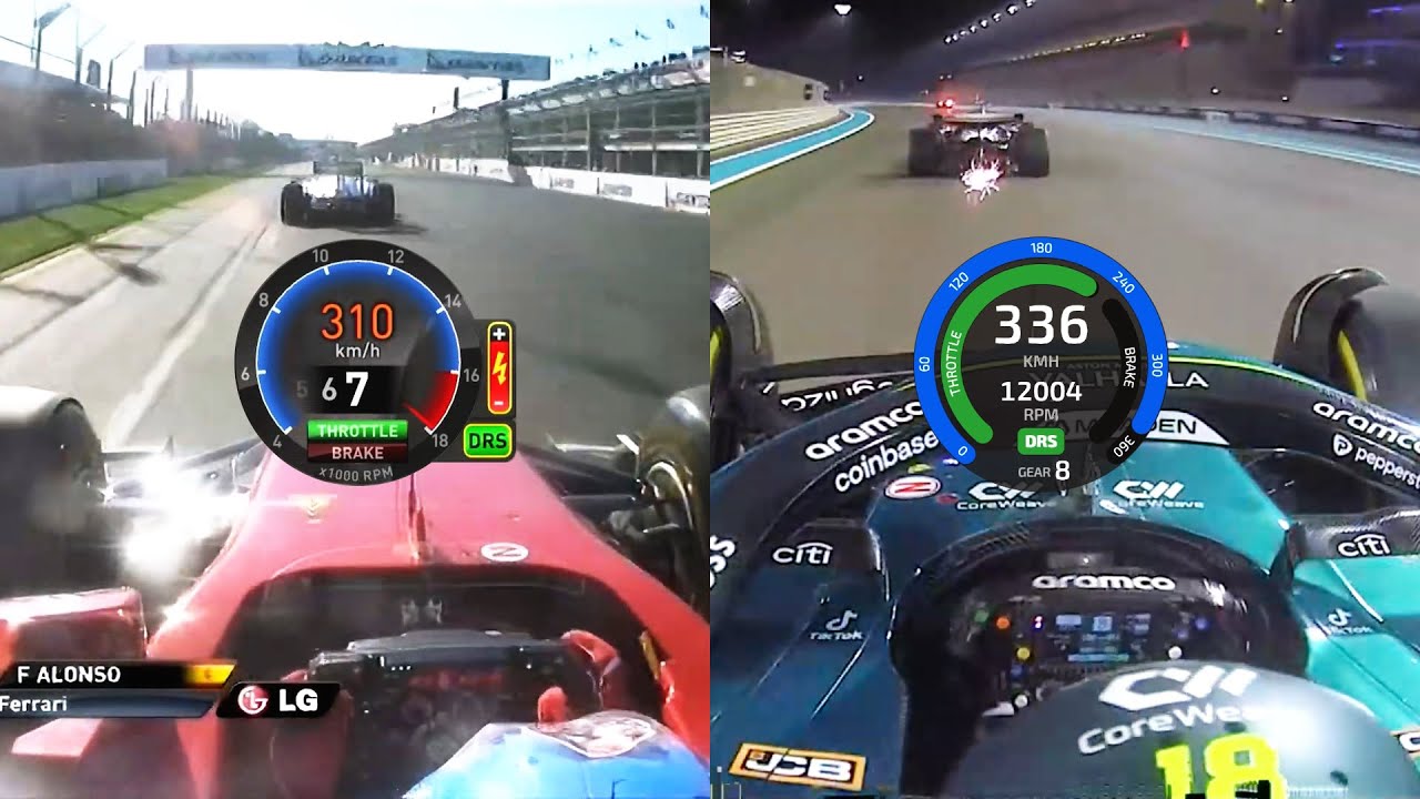 The First DRS Overtake vs The Last One in F1 - YouTube