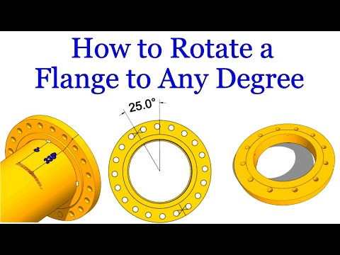 How to fit up a Flange to a pipe rotated to any degree - YouTube