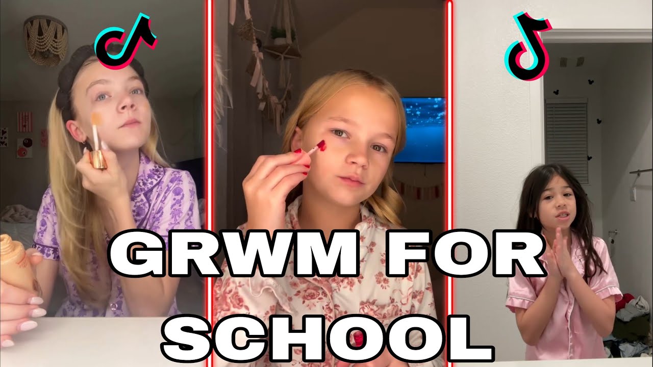 GRWM for School Easy Morning Makeup & Cute School Routine - YouTube
