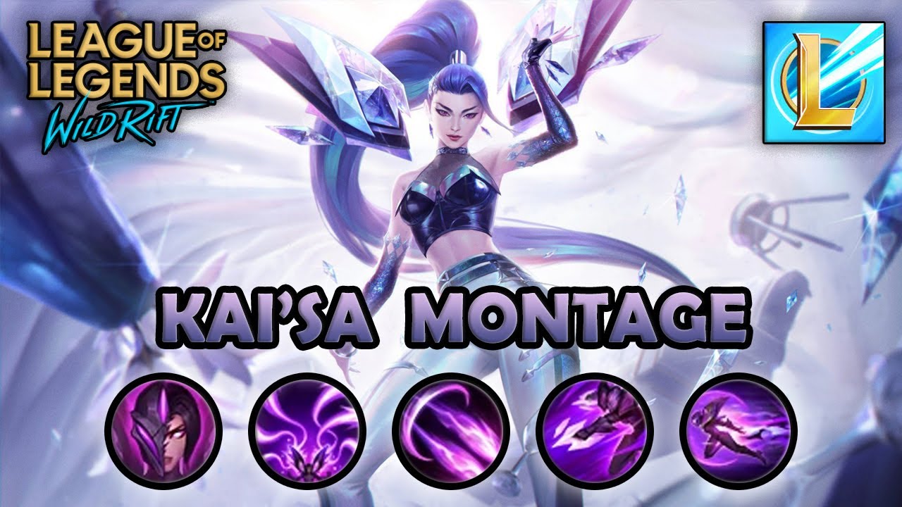 WILD RIFT: KAISA Montage | Best Plays | KDA All Out Kaisa Skin | Wild ...