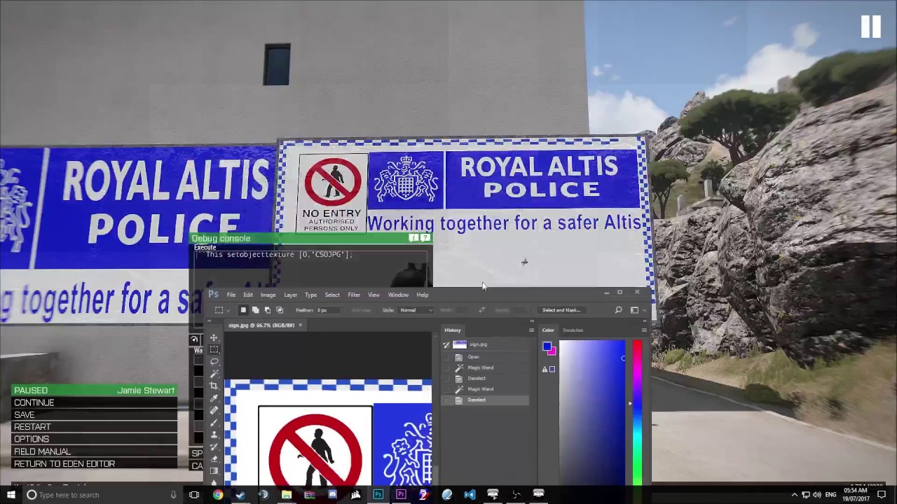 ARMA 3 POLICE BASE Creation TIME lapse - YouTube