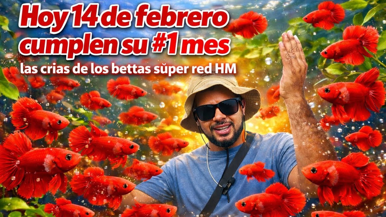 Hoy 14 de febrero cumplen su #1 mes, las crias de los bettas súper red ...