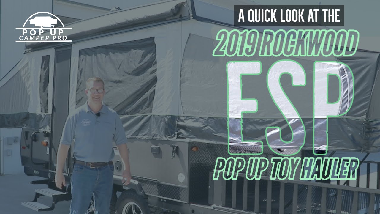 2019 ESP toy hauler pop up - YouTube