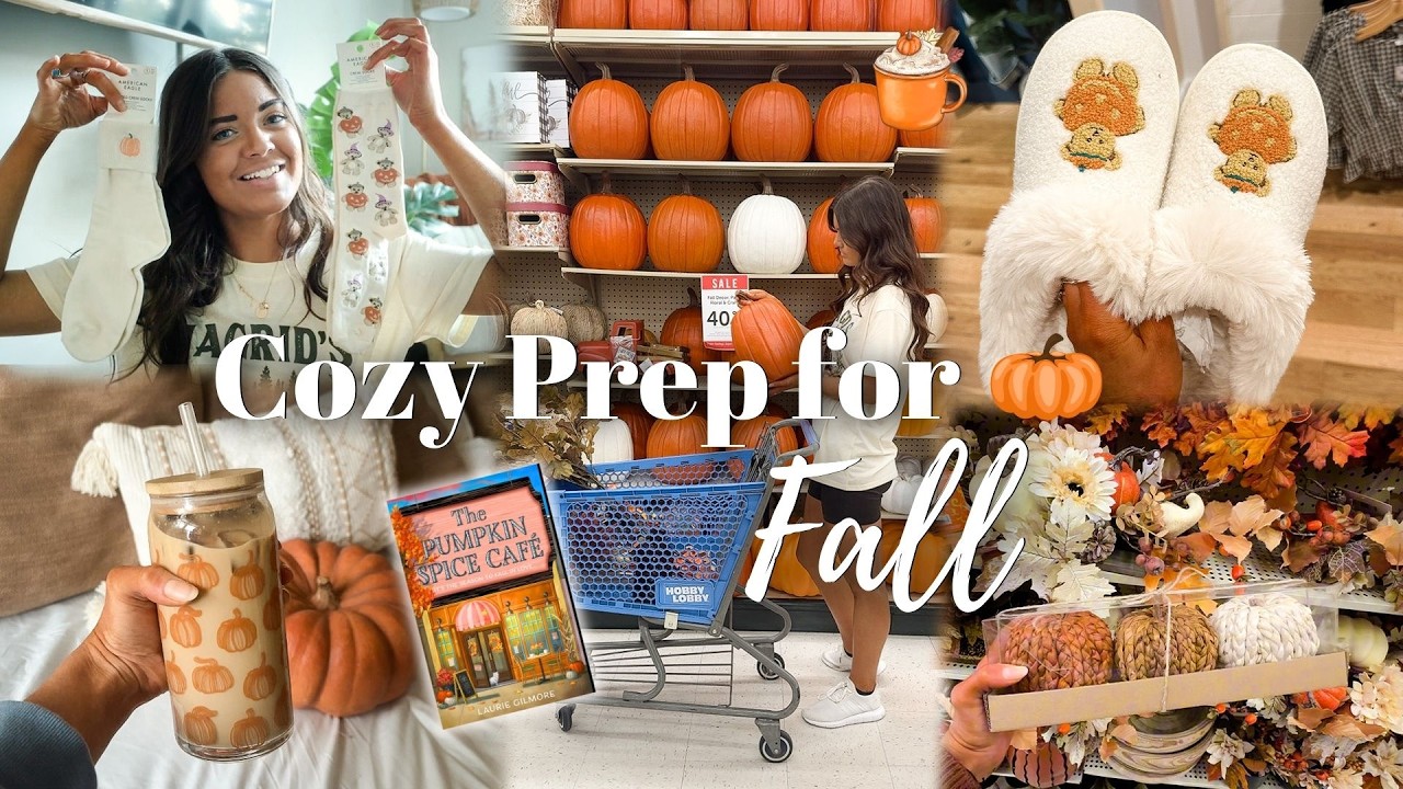 Cozy Fall Prep 🍂 fall decor shopping, decor hack, pumpkin cream cold ...