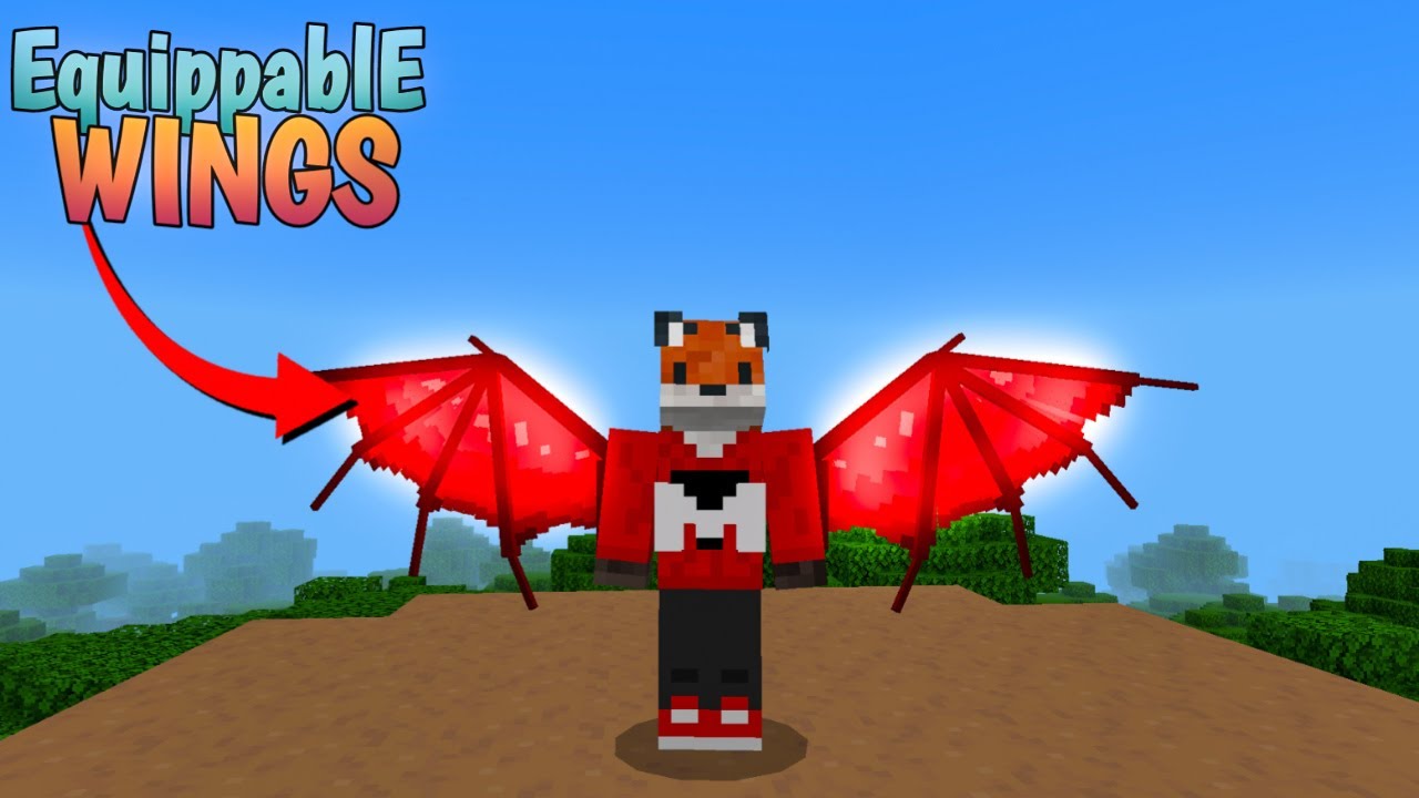 EquippablE WINGS For Minecraft PE / Bedrock: 1.20+ - YouTube