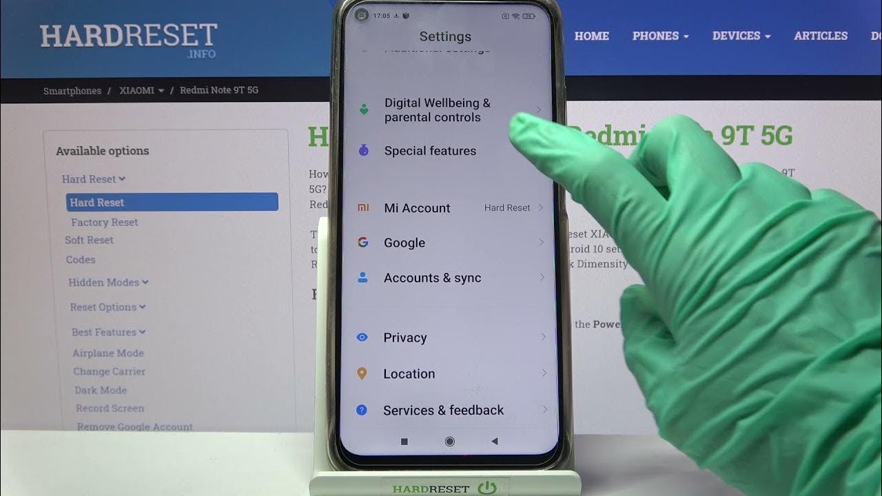 How to Turn On / Off High Contrast Text on Xiaomi Redmi Note 9T ...
