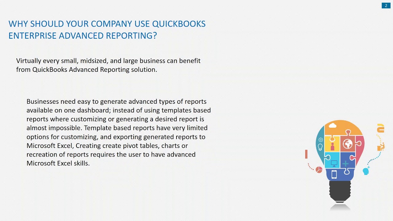 How to get started with QuickBooks Advanced Reporting - 800.475.1047 ...
