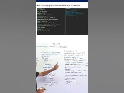 "Exploring Set Operations in Python: Union, Intersection, and Difference" - YouTube