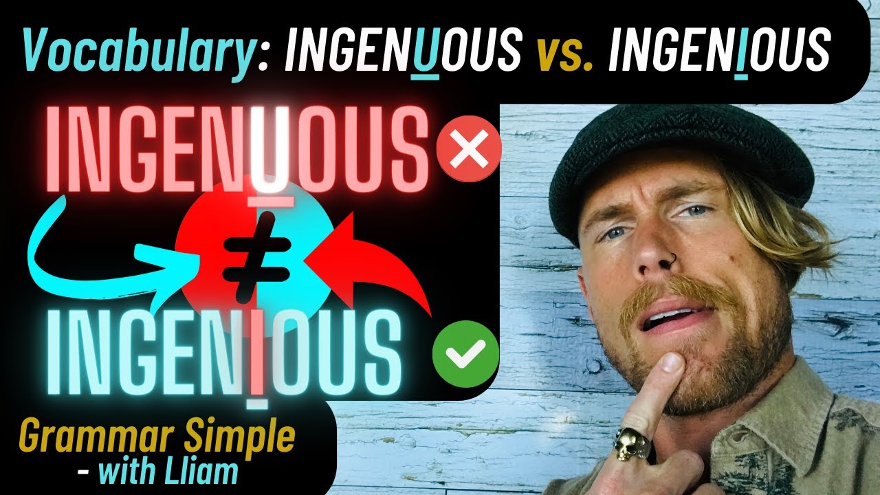ingenuous VS ingenious - YouTube