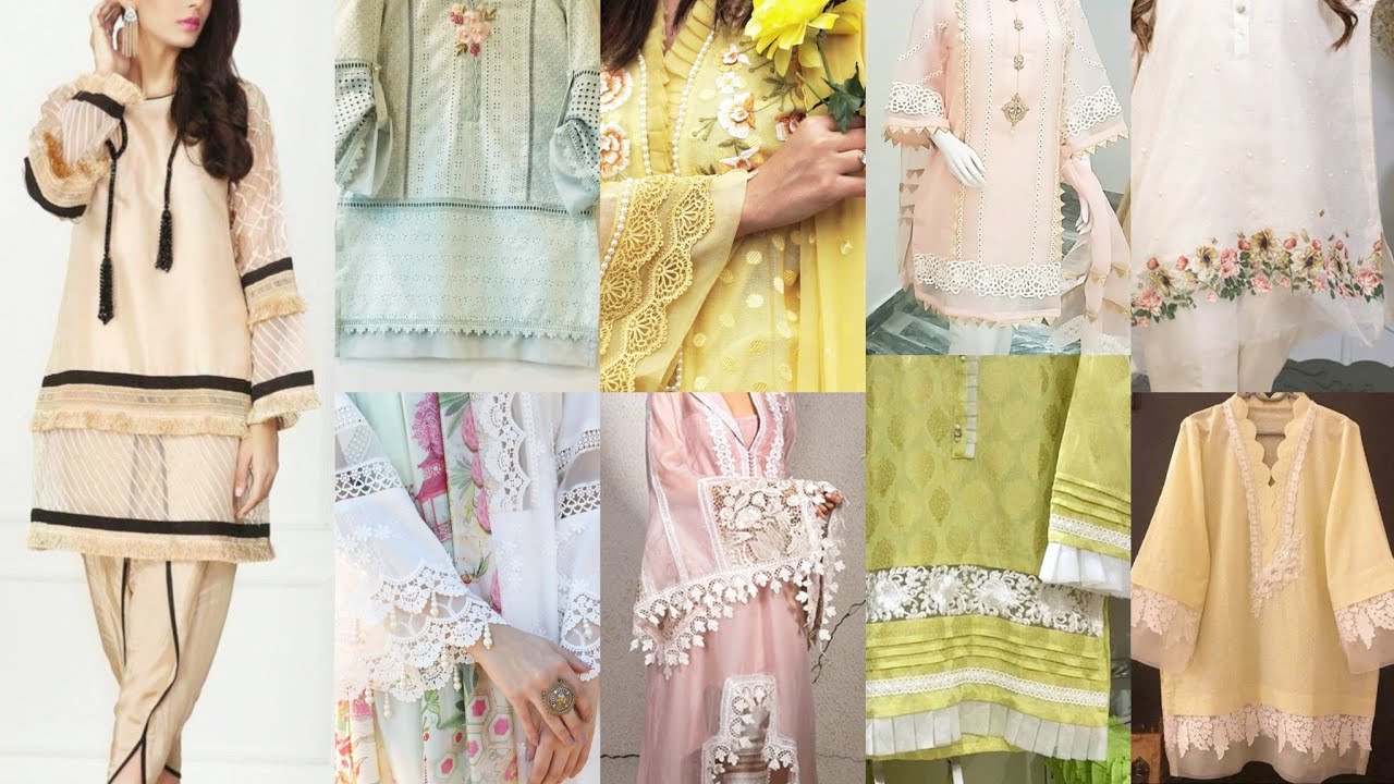 How To Style Your Summer Dress with Organza/Organza Designing On Neck ...