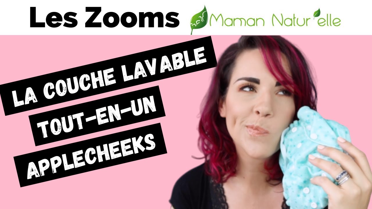 [Zoom] sur les couches lavables Tout-en-1 d'Applecheeks - YouTube