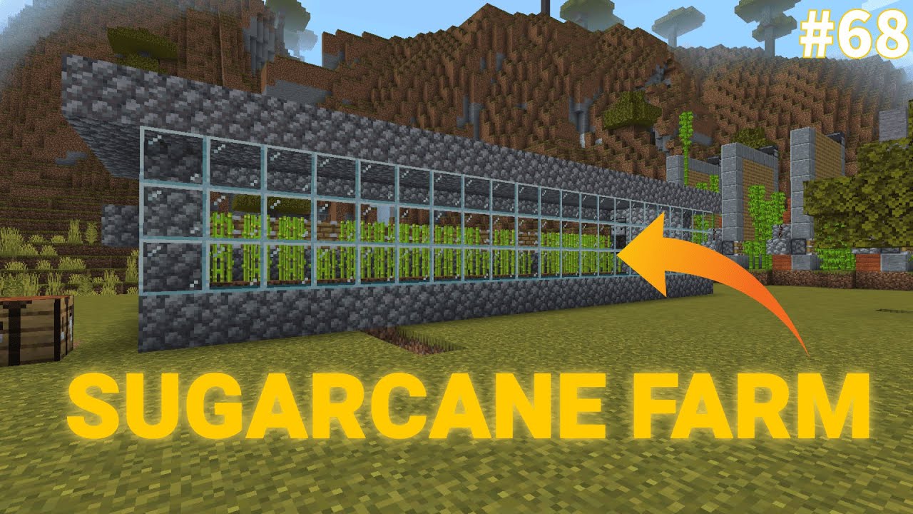 Automatic Sugarcane Farm | Minecraft Survival Part - #68 - YouTube