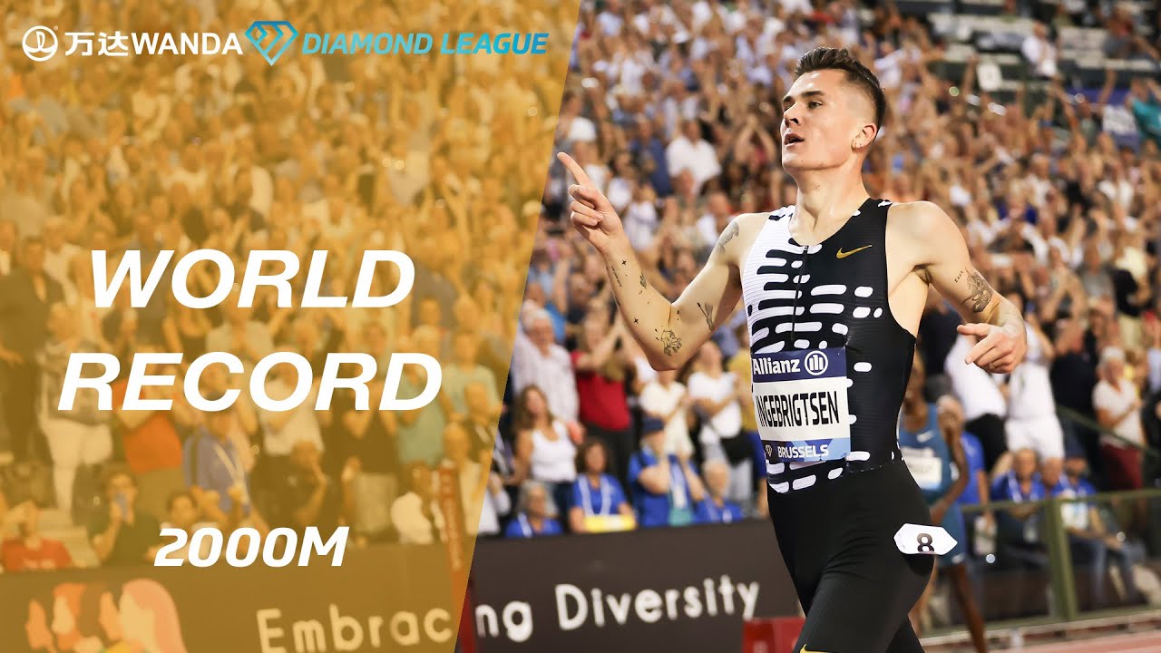 Jakob Ingebrigtsen obliterates 2000m world record in Brussels - Wanda ...