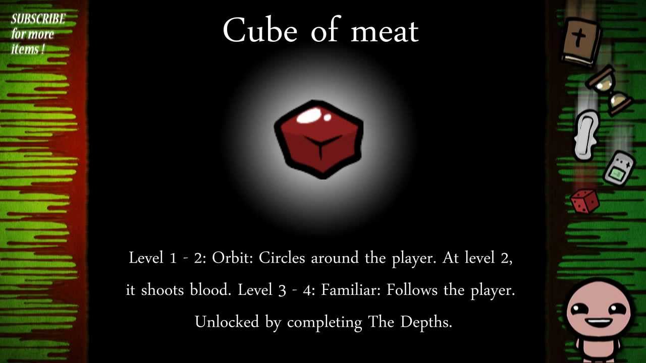 Binding of Isaac items: Cube of meat - YouTube
