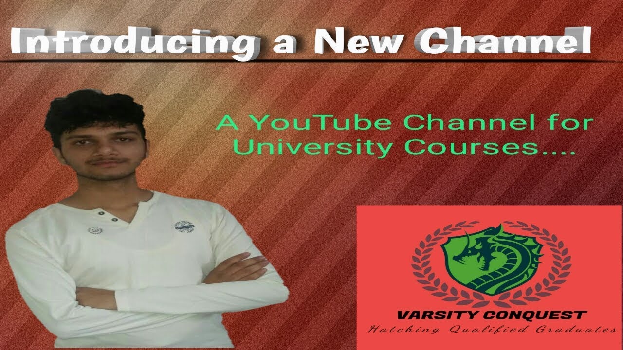 Introducing a new channel | Youtube channel for university courses ...