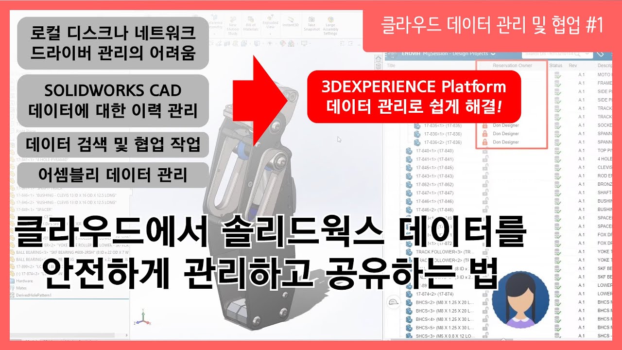 클라우드 데이터 관리 및 협업1 클라우드에서 솔리드웍스 데이터 안전하게 관리하고 공유하는 팁 Youtube