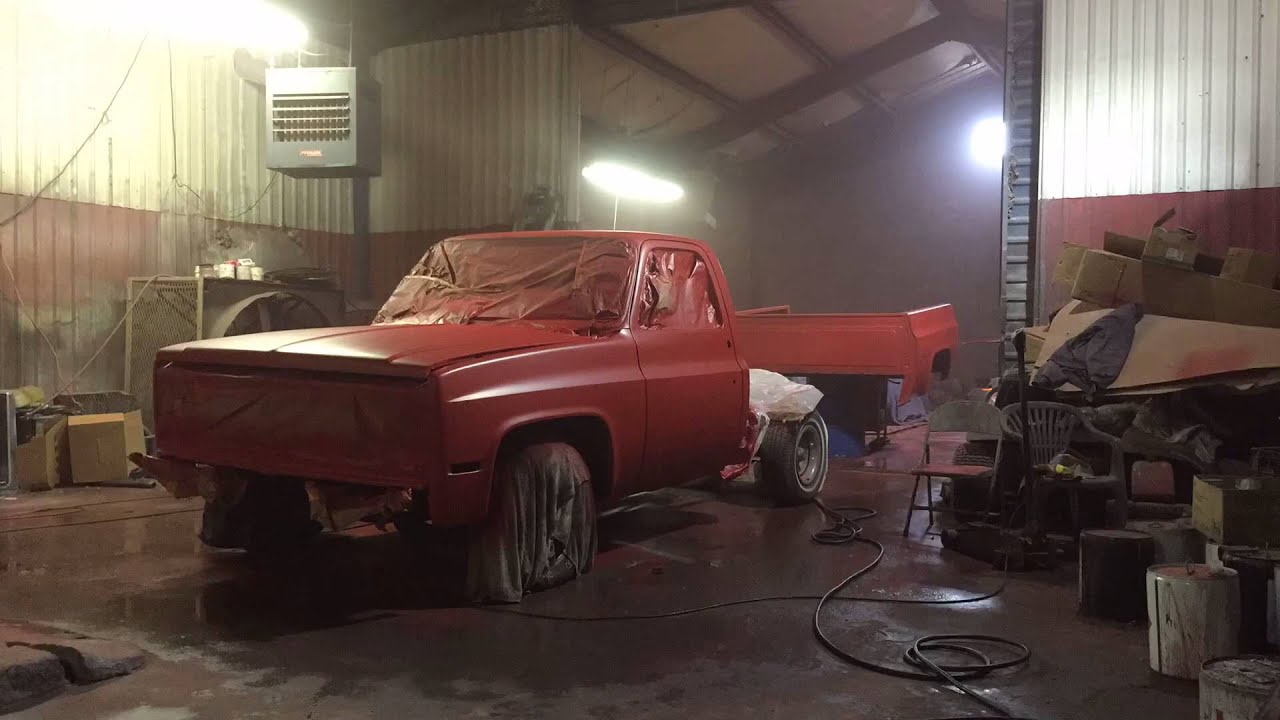 86 Chevy C10 Paint Time Lapse - YouTube