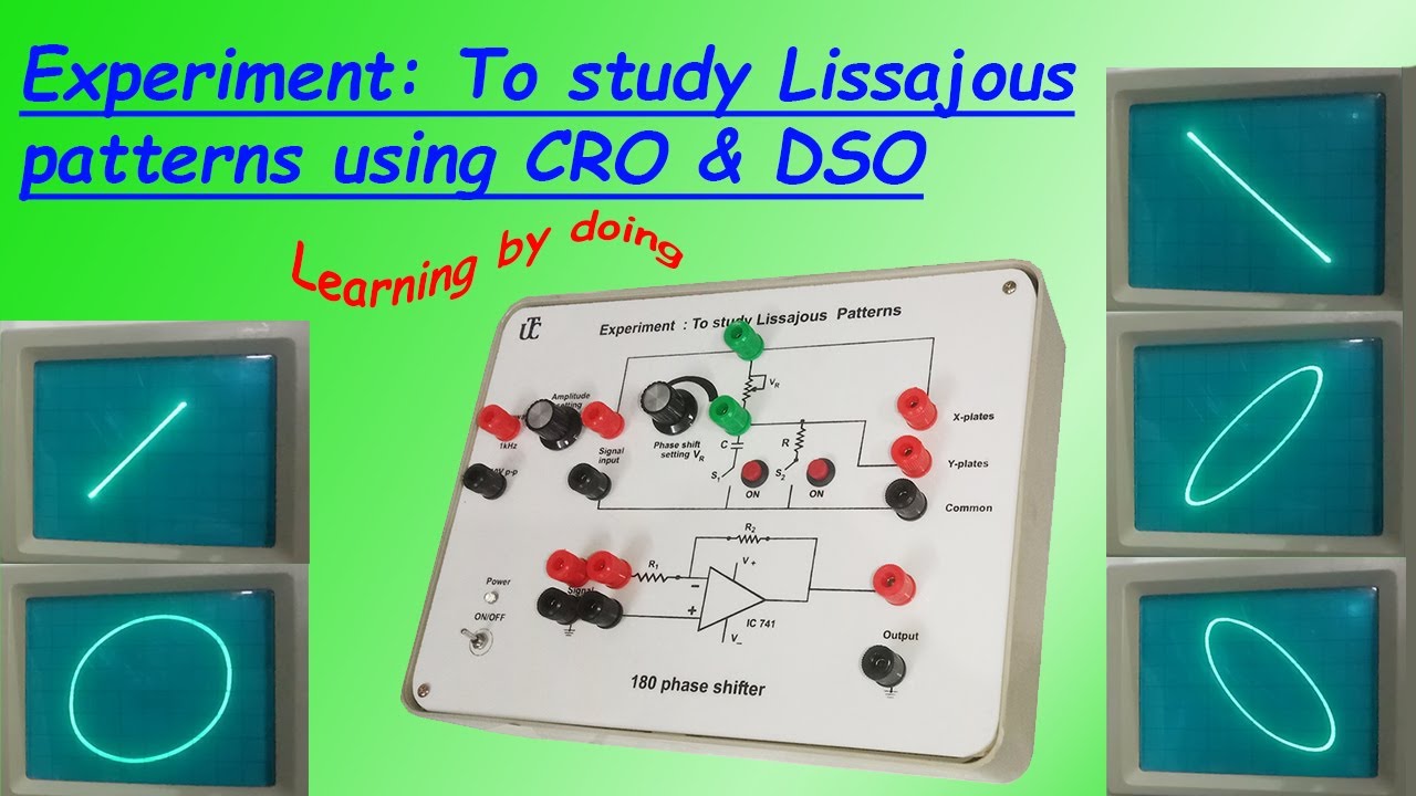 Lissajous Patterns experiment | Lissajous Figures On Oscilloscope ...