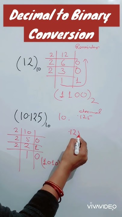 Decimal point wala Decimal to Binary conversion.#shorts - YouTube