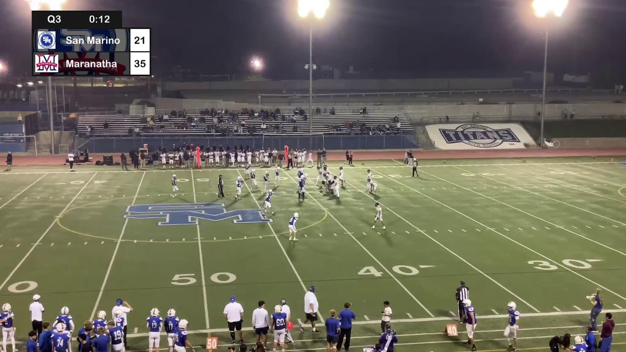 SMHS Football vs. Maranatha - YouTube