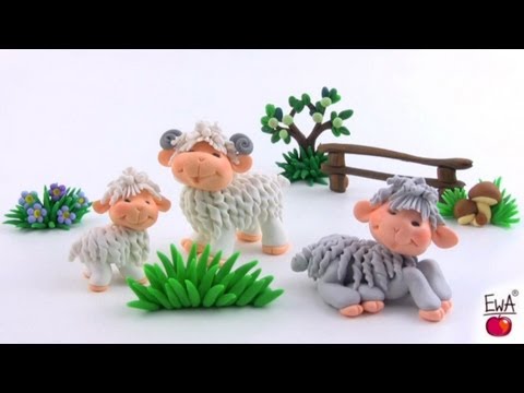 LET'S CLAY! Lamb tutorial - polymer clay - YouTube