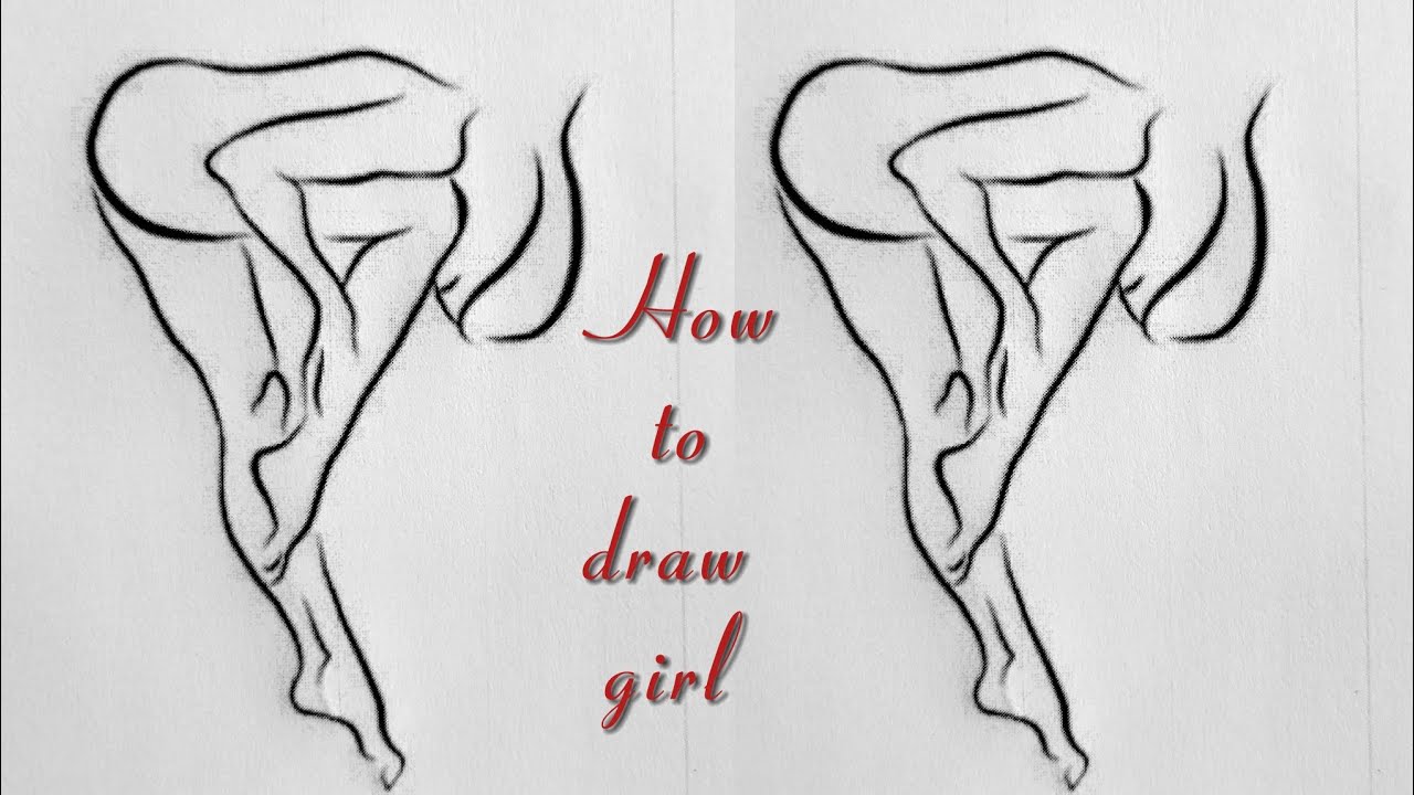How to draw women || girl drawing step by step ️ #art #drawing - YouTube